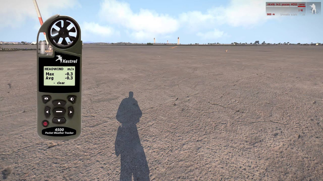 Arma 3 - A.C.E tutorial - "Kestrel 4500 - Navigation dans les menus et affichage des données ...