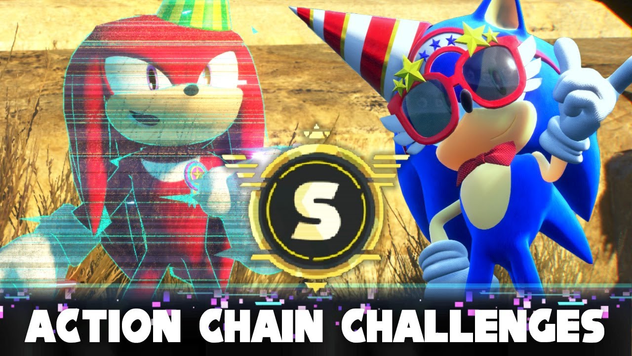 Sonic Frontiers (Switch) - All S-Ranks: Action Chain Challenge (Ares ...