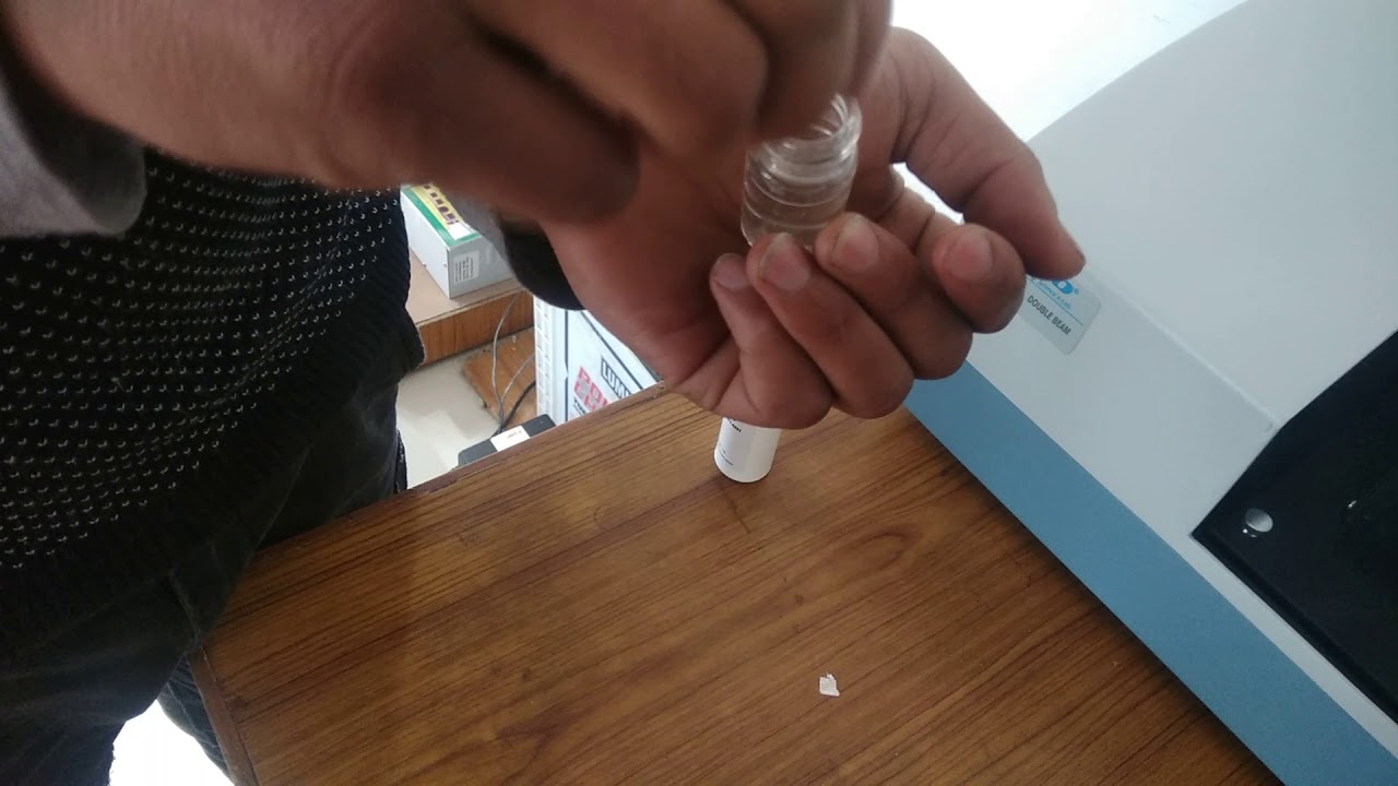 Testing of water sample for Iron by SPECTROSCOPY under NRDWP WATER ...