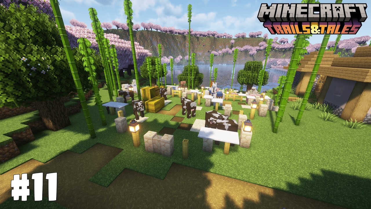 J'ai fait des ENCLOS INCROYABLE!! 🐮| Minecraft Survie 1.20 #11 - YouTube