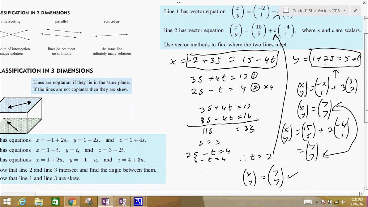 Relationship between lines - YouTube