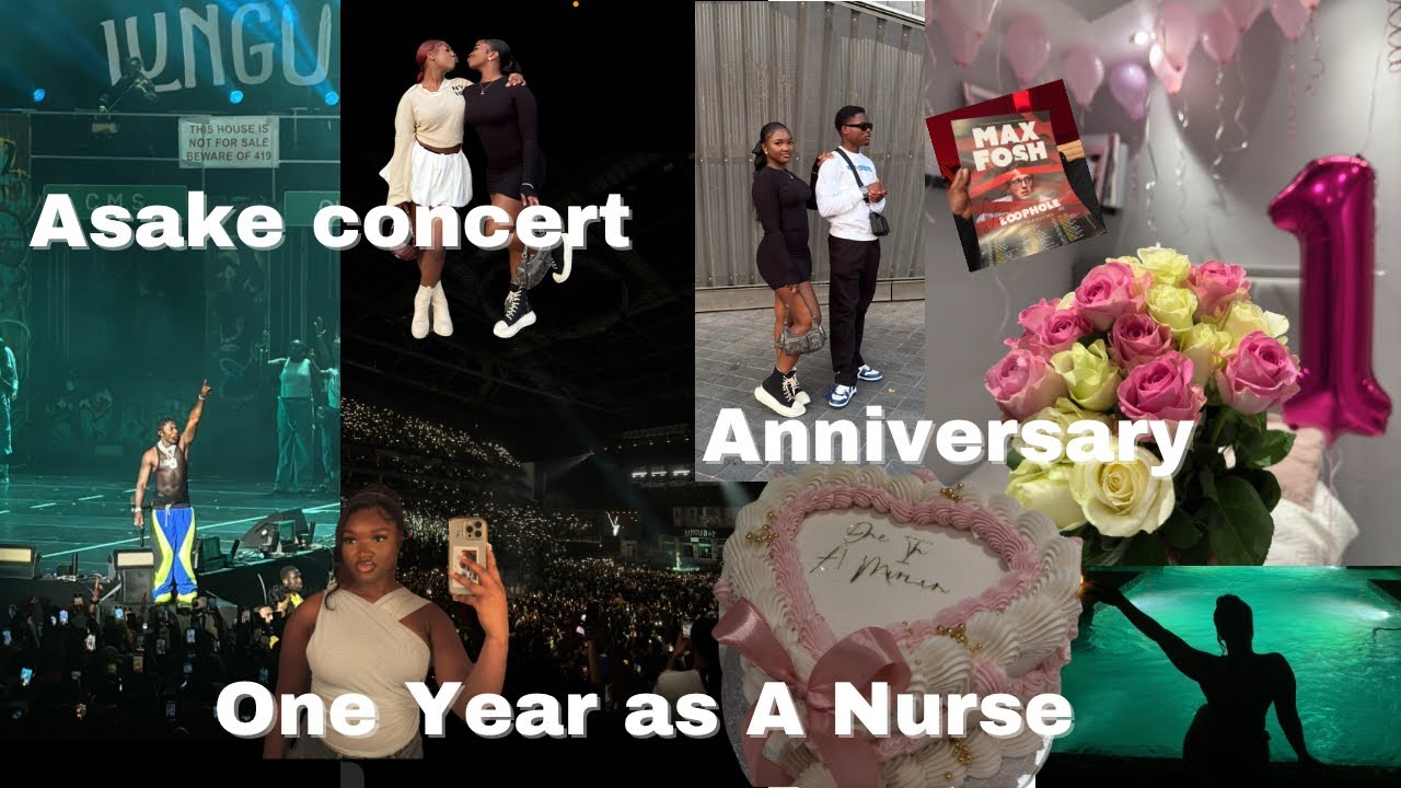 ASAKE Concert | Anniversary | Spa day | Date Night | One Year as a RN ...