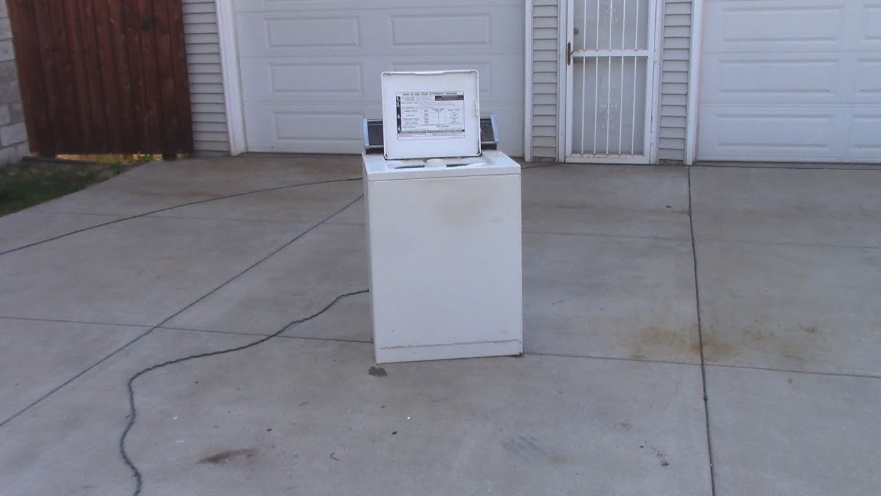 Top Loader Washing Machine Destruction - YouTube