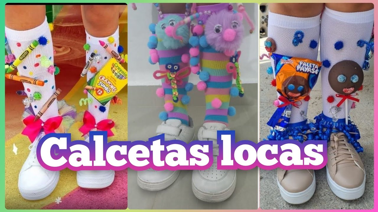 🛑 Ideas de Calcetas Locas / Día del Niño y de la Niña - YouTube