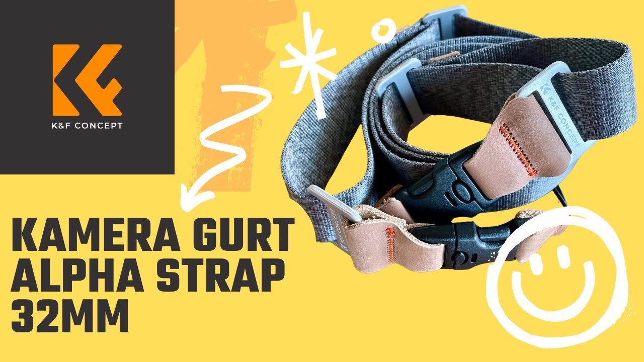 K&F Concept Kamera-Schultergurt - Alpha Strap 32mm breit - YouTube