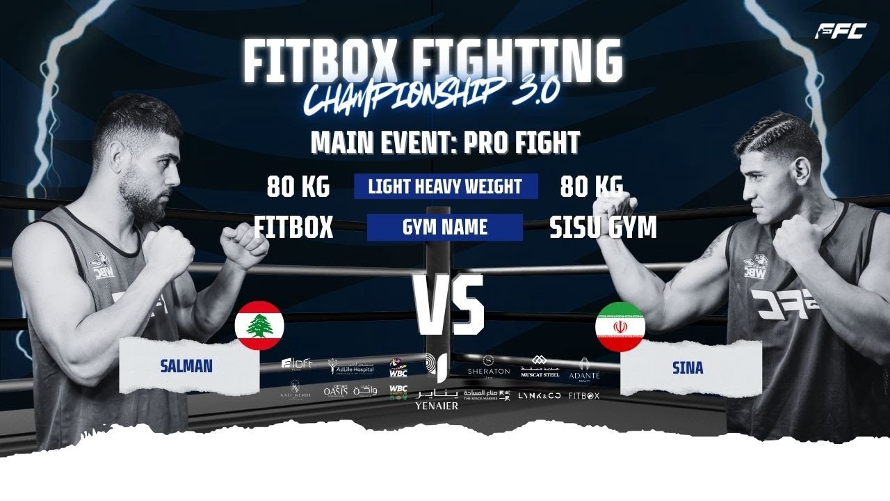 SALMAN VS SINA | FItbox Fighting Championship 3.0 - YouTube