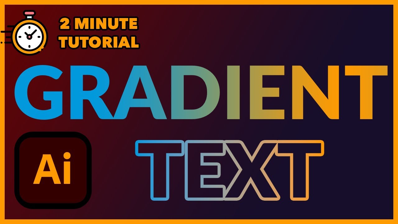Create Gradient Text In Illustrator 2 Minute Tutorial YouTube create-gradient-text-in-illustrator-2-minute-tutorial-youtube