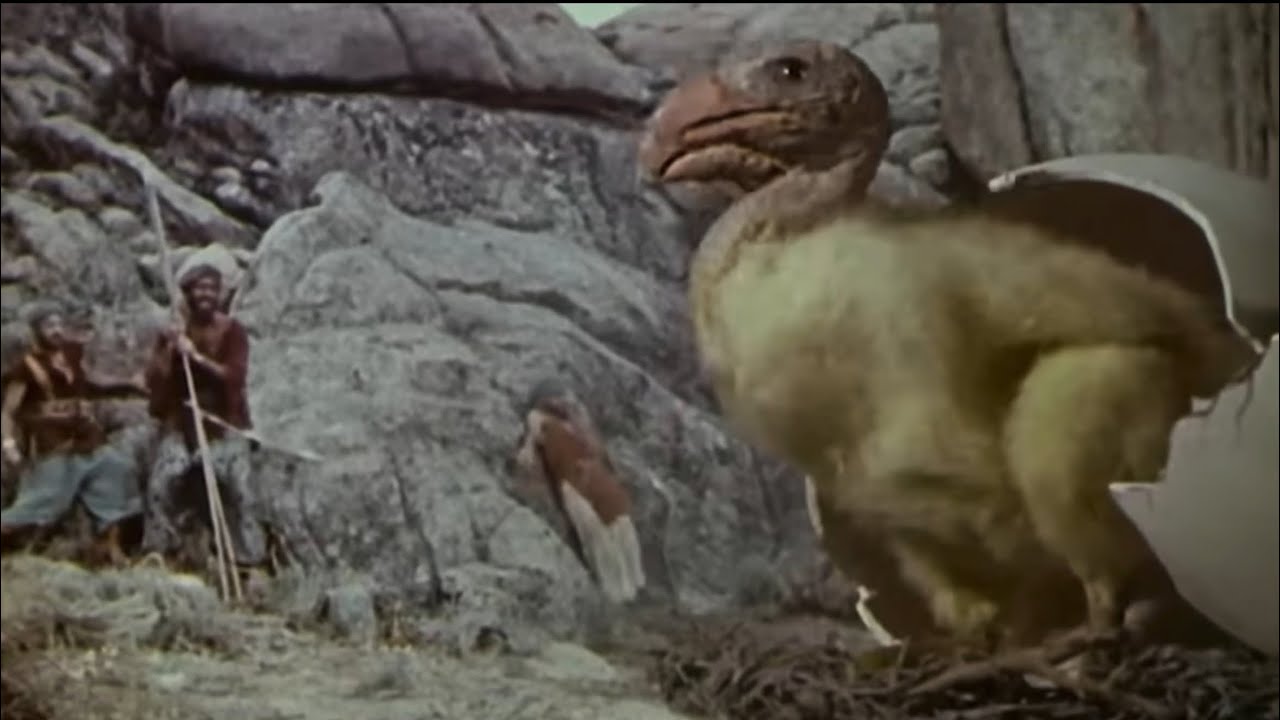 The 7th voyage of Sinbad 1958 the baby rock scene - YouTube