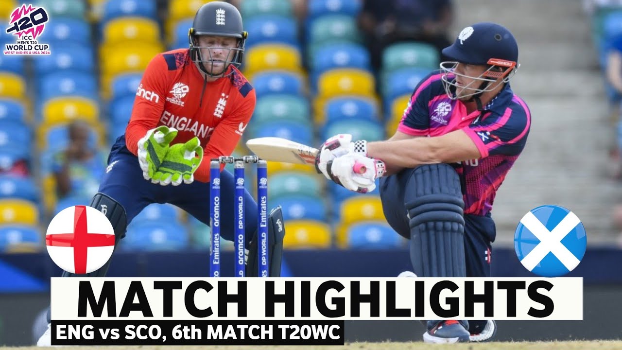 England vs Scotland 6th t20 world cup Match Highlights | ICC World Cup ...