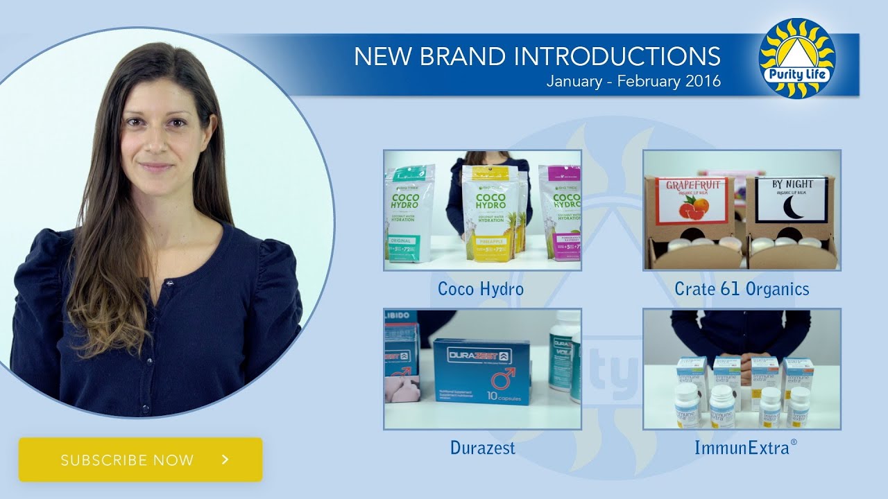 Purity Life New Brand Introductions - January - February 2016 - YouTube