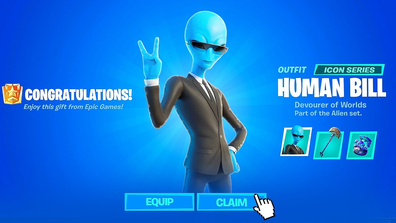 Trolled With UNRELEASED ALIEN Fortnite Skin EARLY - YouTube