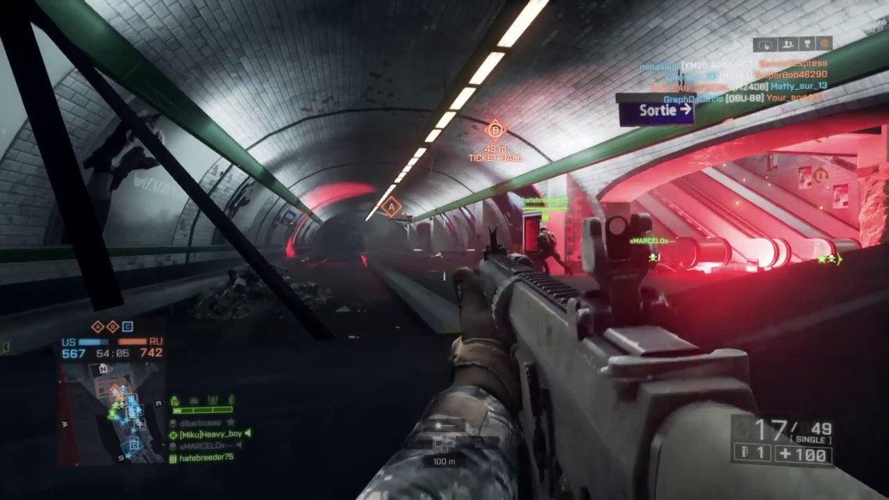Battlefield 4 Operation metro gameplay - YouTube
