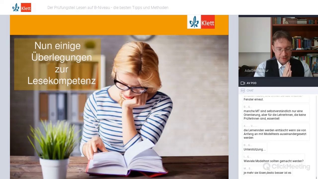 Webinar: Der Prüfungsteil Lesen auf B-Niveau - die besten Tipps und ...