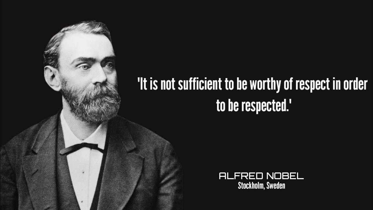 Alfred Nobel Quotes You Need To Know - YouTube