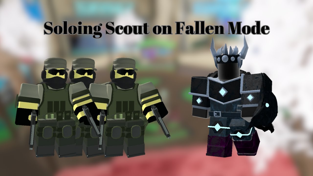 Soloing Scout on Fallen Mode Tds - YouTube