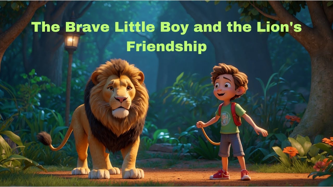 The Incredible Friendship || Brave Boy and Lion's Story || 👨🦁🤝 - YouTube