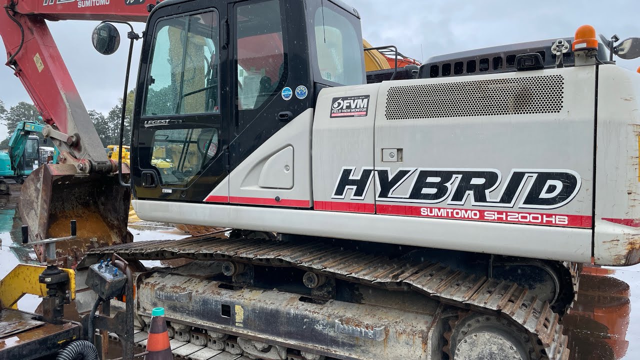 HYBRID HYDRAULIC EXCAVATOR | Sumitomo SH200HB Japan - YouTube