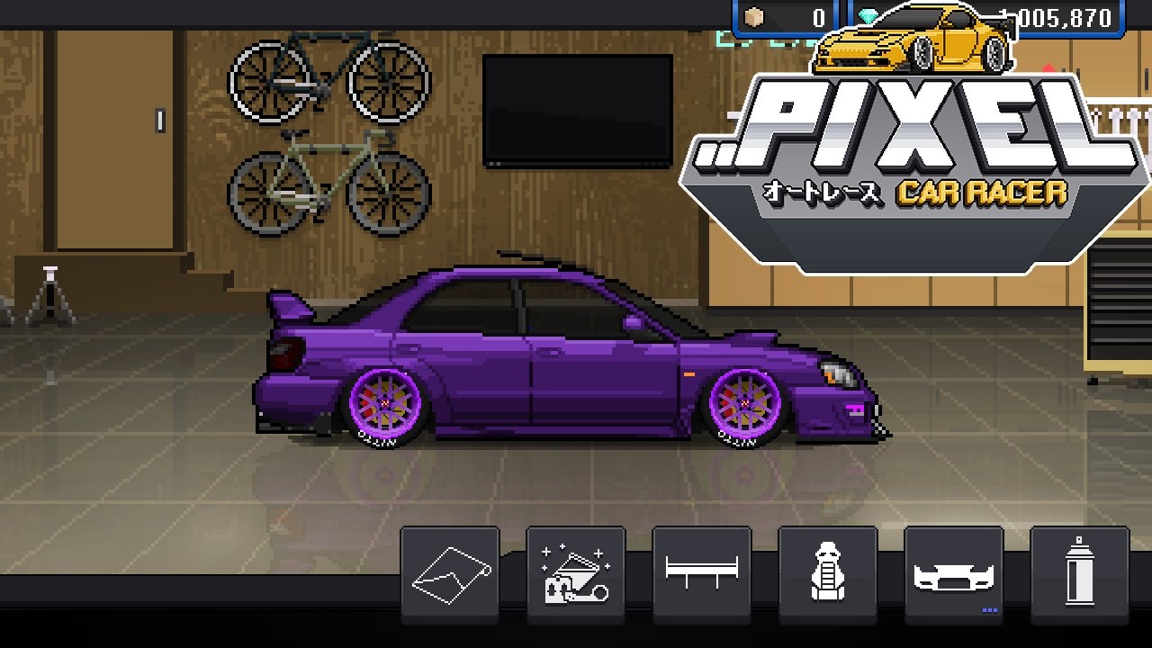PIXEL CAR RACER CUSTOM SUBARU WRX - YouTube