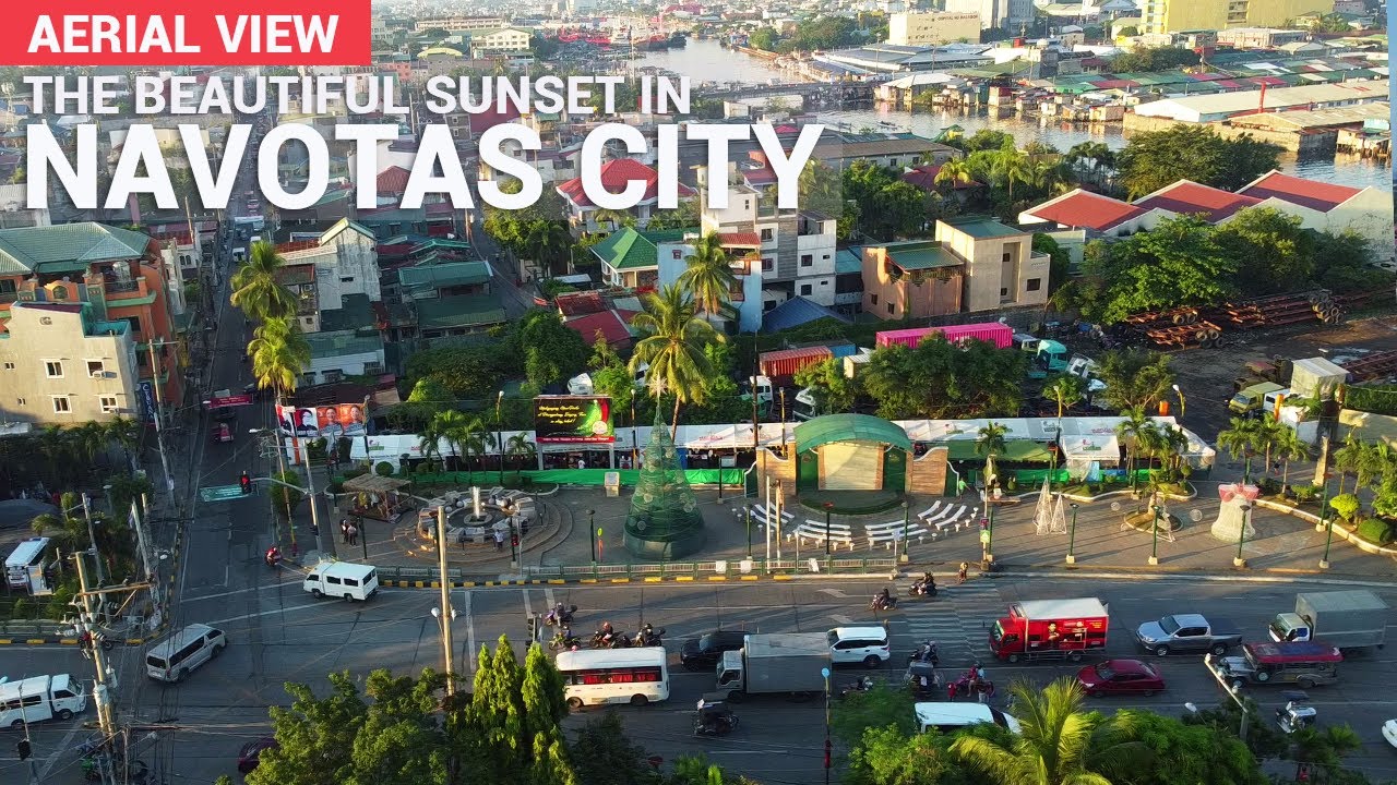 HOW NAVOTAS LOOKS AT SUNSET | Navotas City Aerial View | Drone Footage ...
