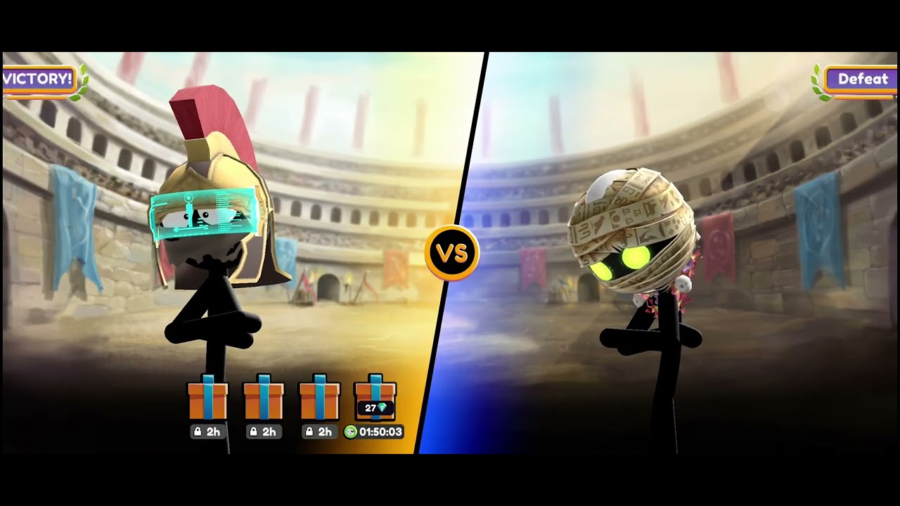 Robotic Arrow Level 98 Back to Back 8 Fights Stickman Archer Gaming ...