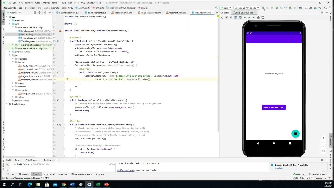 Class 17b Cs411 Android Applications Development Main Activity Youtube