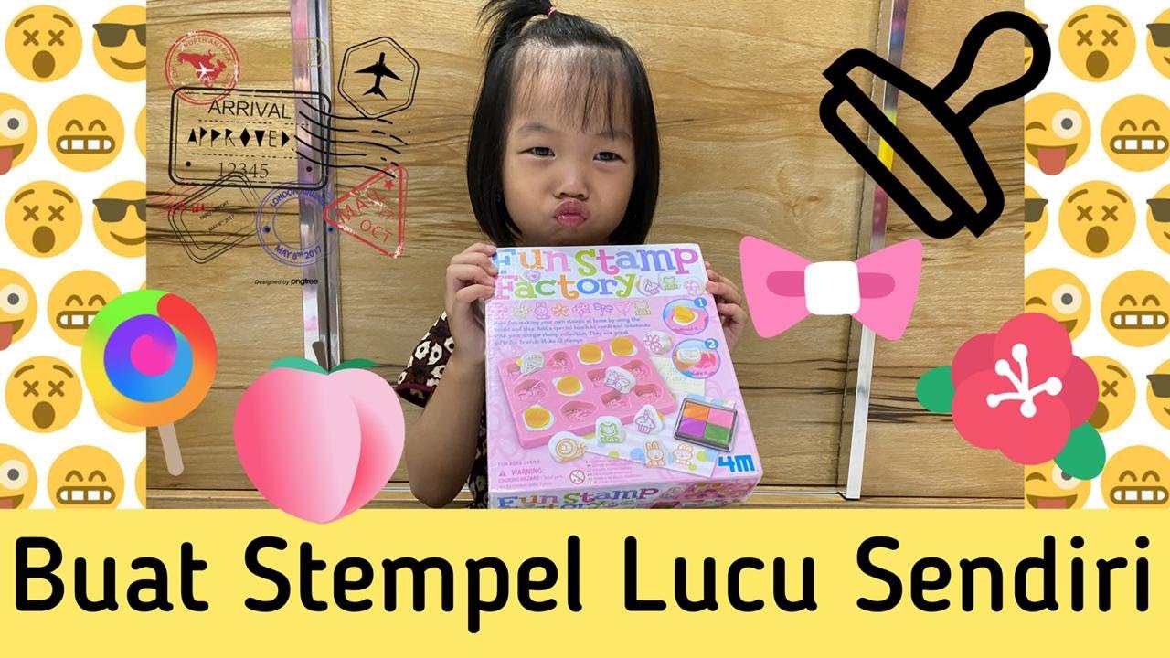 BUAT STEMPEL SENDIRI.. FUN STAMP FACTORY - YouTube