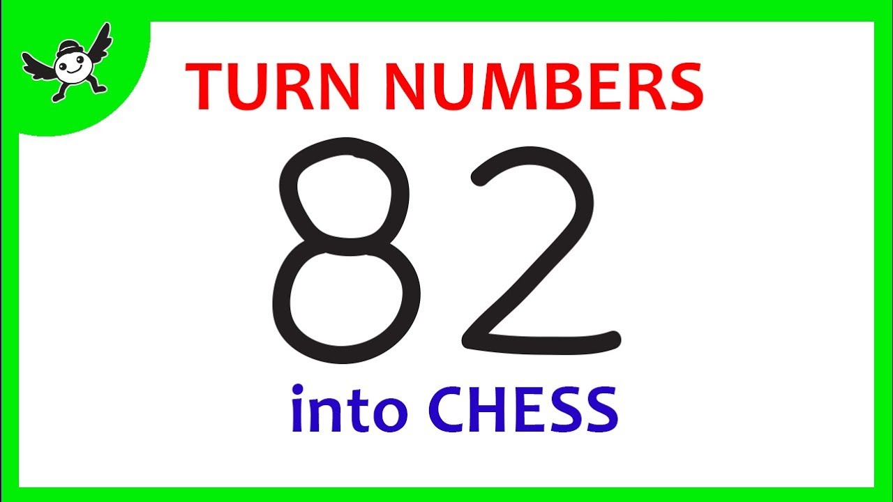How To Turn Numbers 82 into Cartoon CHESS – Fun Doodle Art on Paper ...