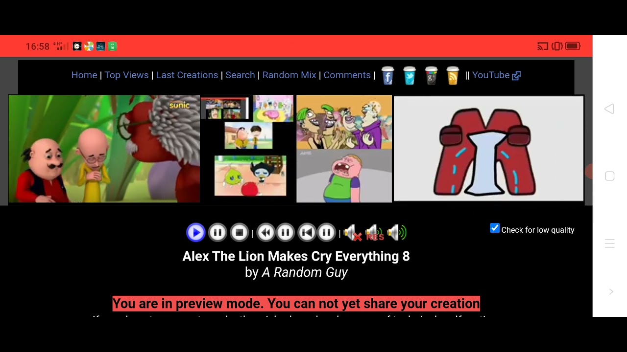 Alex The Lion Makes Cry Everything '8 - YouTube