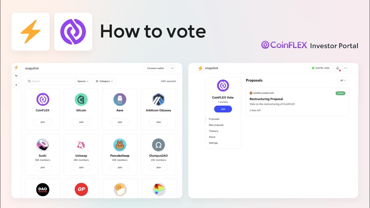 CoinFLEX Restructuring Proposal: How to Vote - YouTube