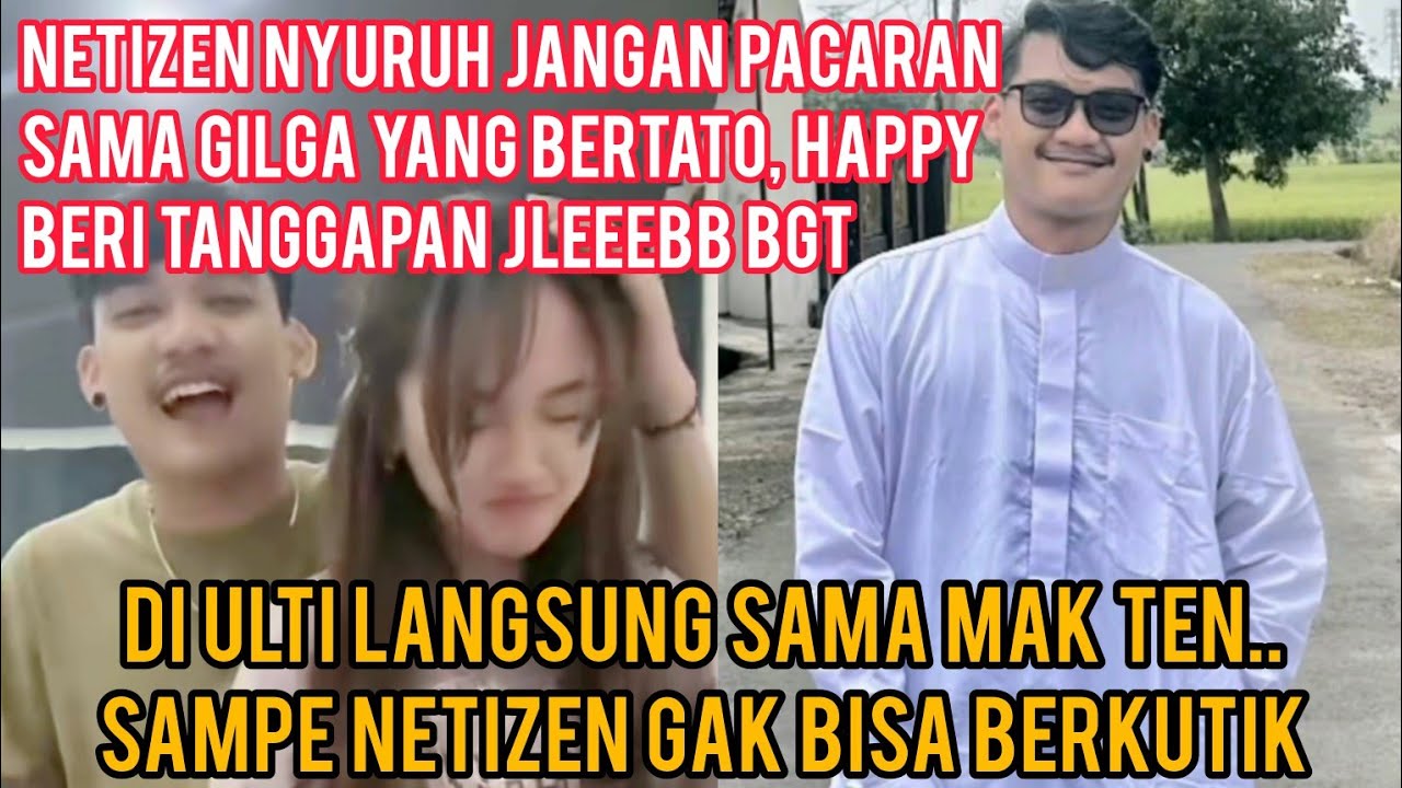 HAPPY ASMARA JANGAN PUNYA PASANGAN COWOK BERTATO? GILGA SAHID PENUH ...