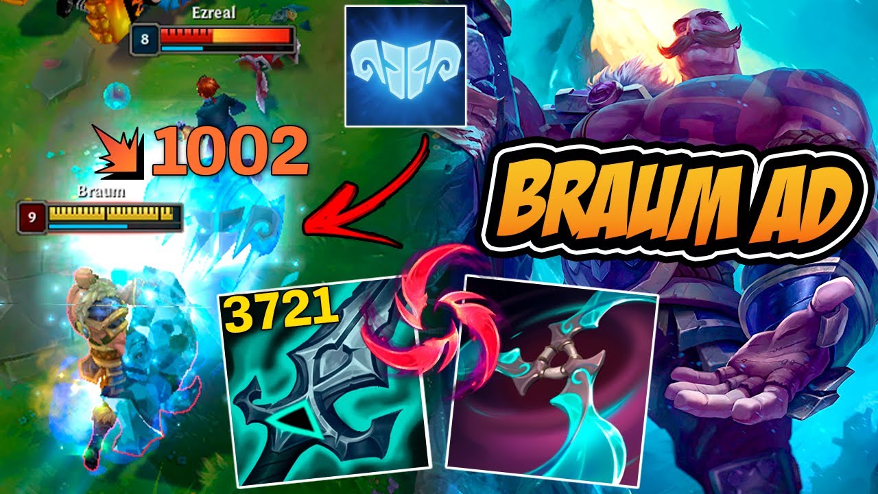 BRAUM AD TOP COM STUN INSTANTÂNEO COM ESSA BUILD DE NAVORI !! - LEAGUE ...