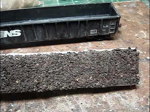 HO Scale LBF 65' Gondola Shredded Scrap Load. - YouTube