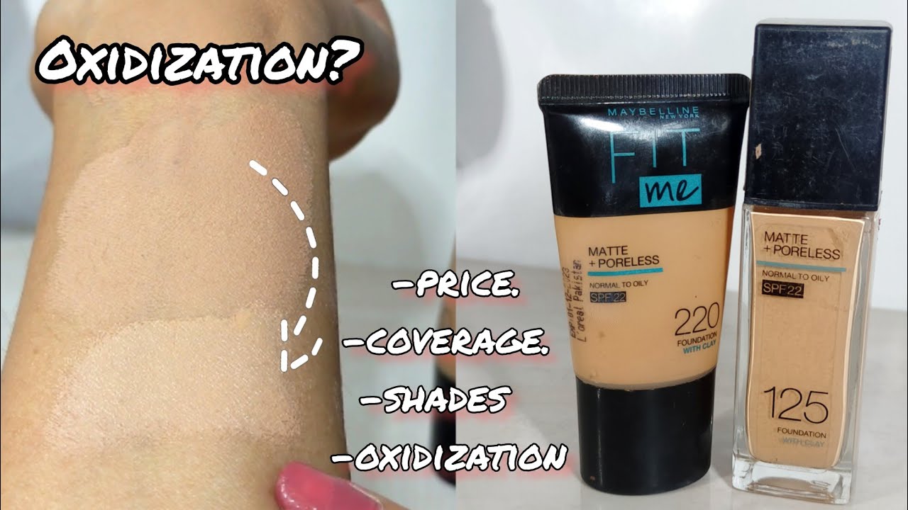 Maybelline fit me foundation honest review | shade 125 Vs 220 ...