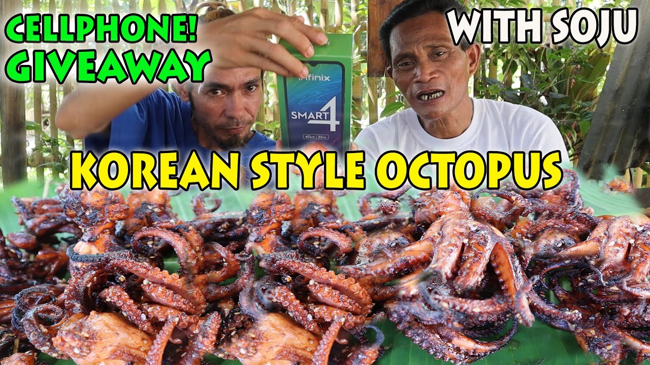 KOREAN OCTOPUS WITH KOREA'S SOJU - YouTube