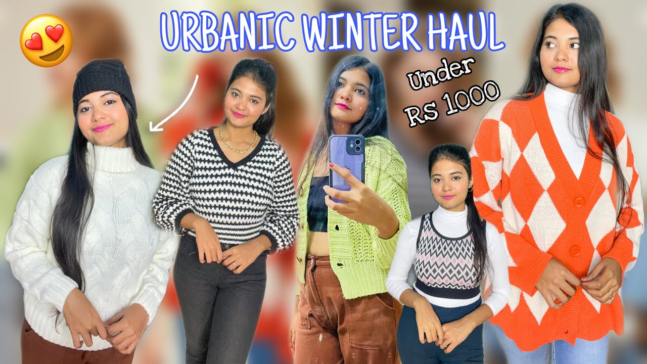URBANIC Winter Haul Under Rs 1000 | My First Ever Urbanic Haul 😍 - YouTube