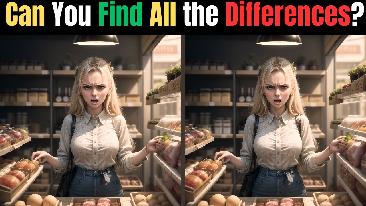 Spot the Difference: Supermarket - find the difference hard #19 - YouTube