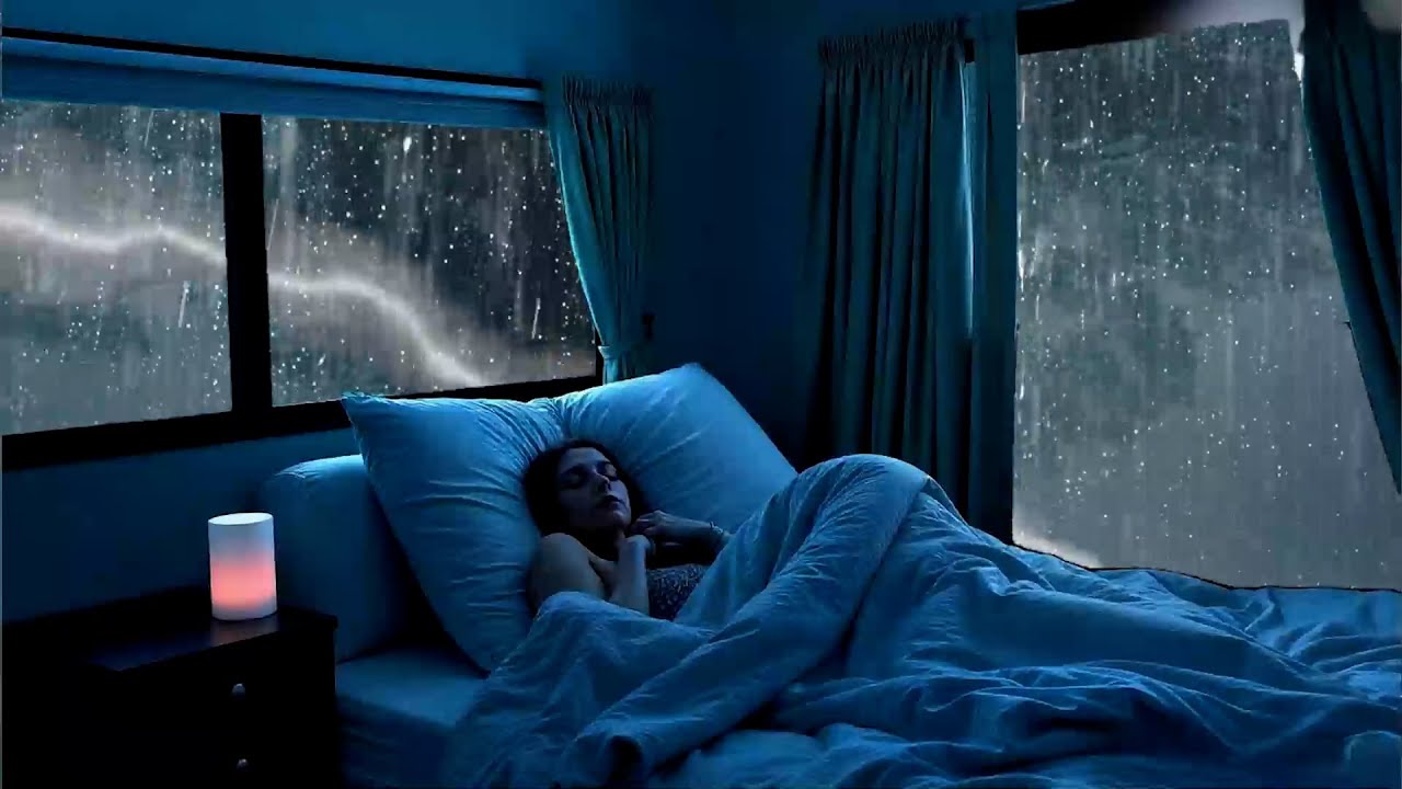 Intense Thunderstorm Inside the Car ~ Heavy Rain & Lightning Sounds for ...