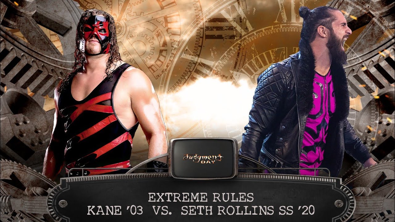 WWE 2K23 Kane'03 VS. Seth Rollins'20 | One On One Match | Extreme Rules ...