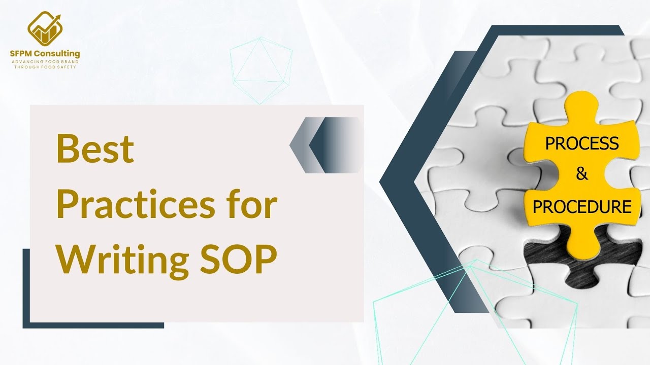 Tips for writing standard operating procedures - YouTube