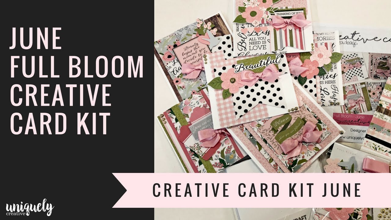 June Full Bloom Creative Card Making Kit - YouTube