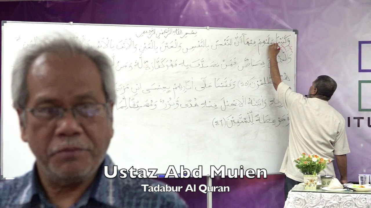 20200114 Ustaz Abd Muien : Tadabur Al Quran - YouTube