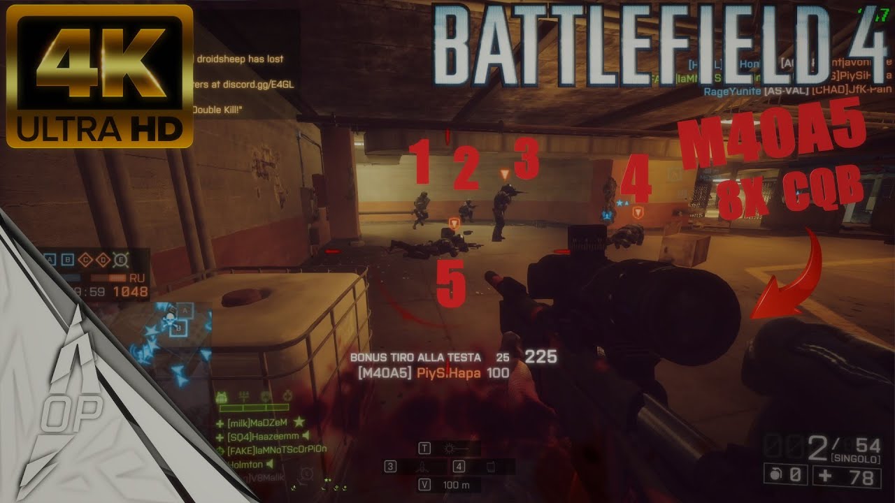 BF4 M40A5 8X CQB _ BATTLEFIELD 4 PC GAMEPLAY [4K 60FPS] #gameplay # ...
