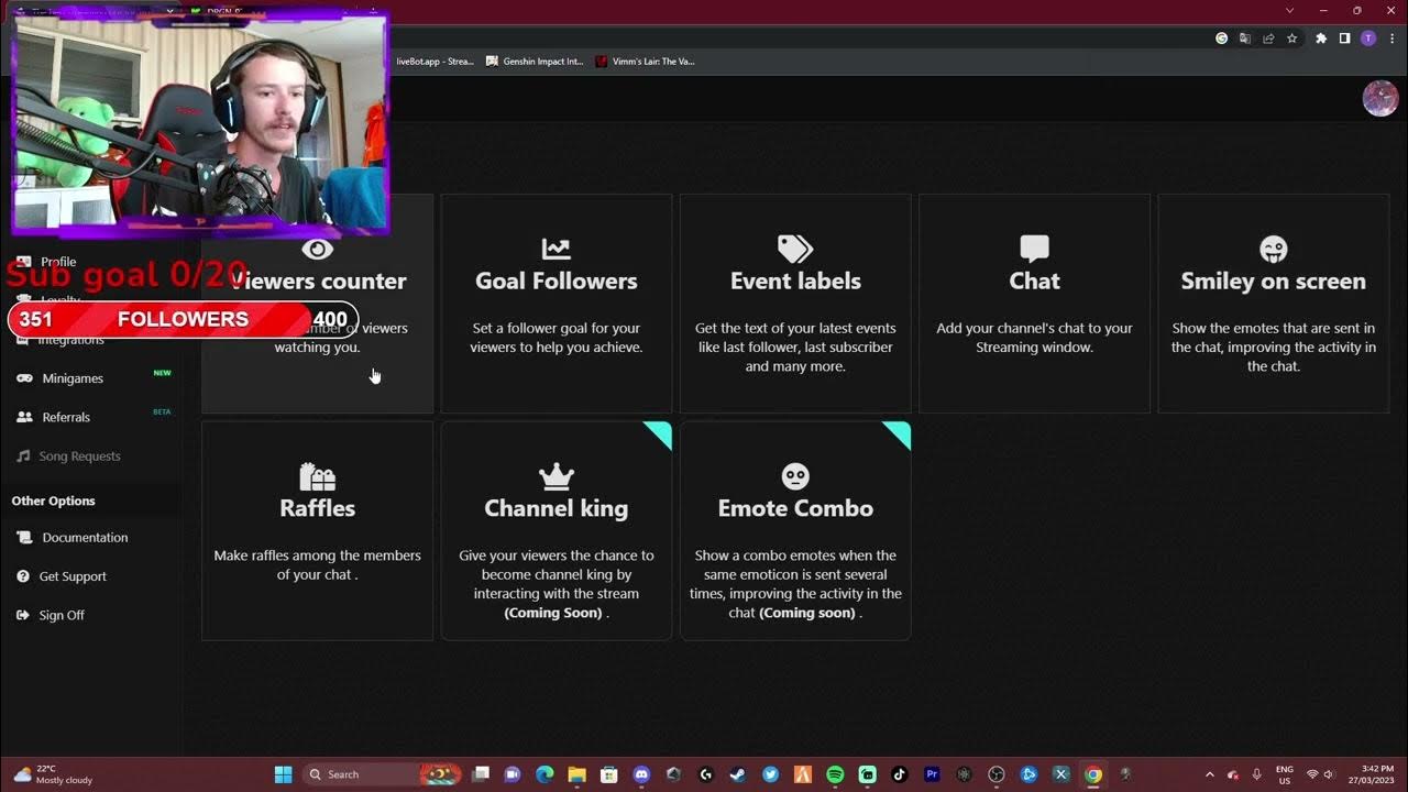 How to get Botrix working on obs and streamlabs - YouTube