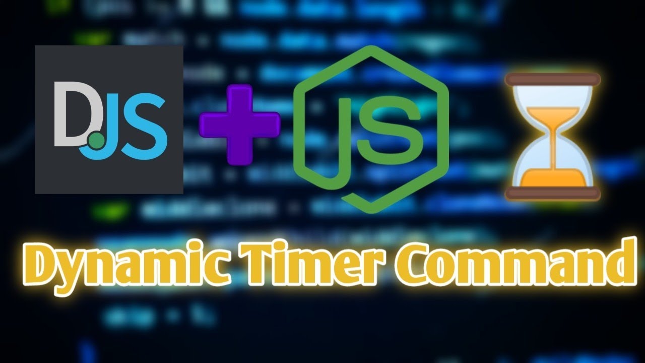 Dynamic Discord Timer Command Discord Js 13 15 Youtube