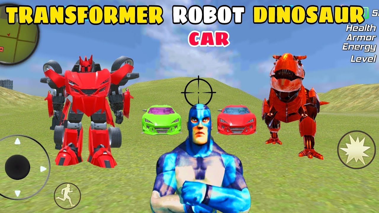 new transformer robot car dinosaur in rope frog ninja ninja | rope frog ...