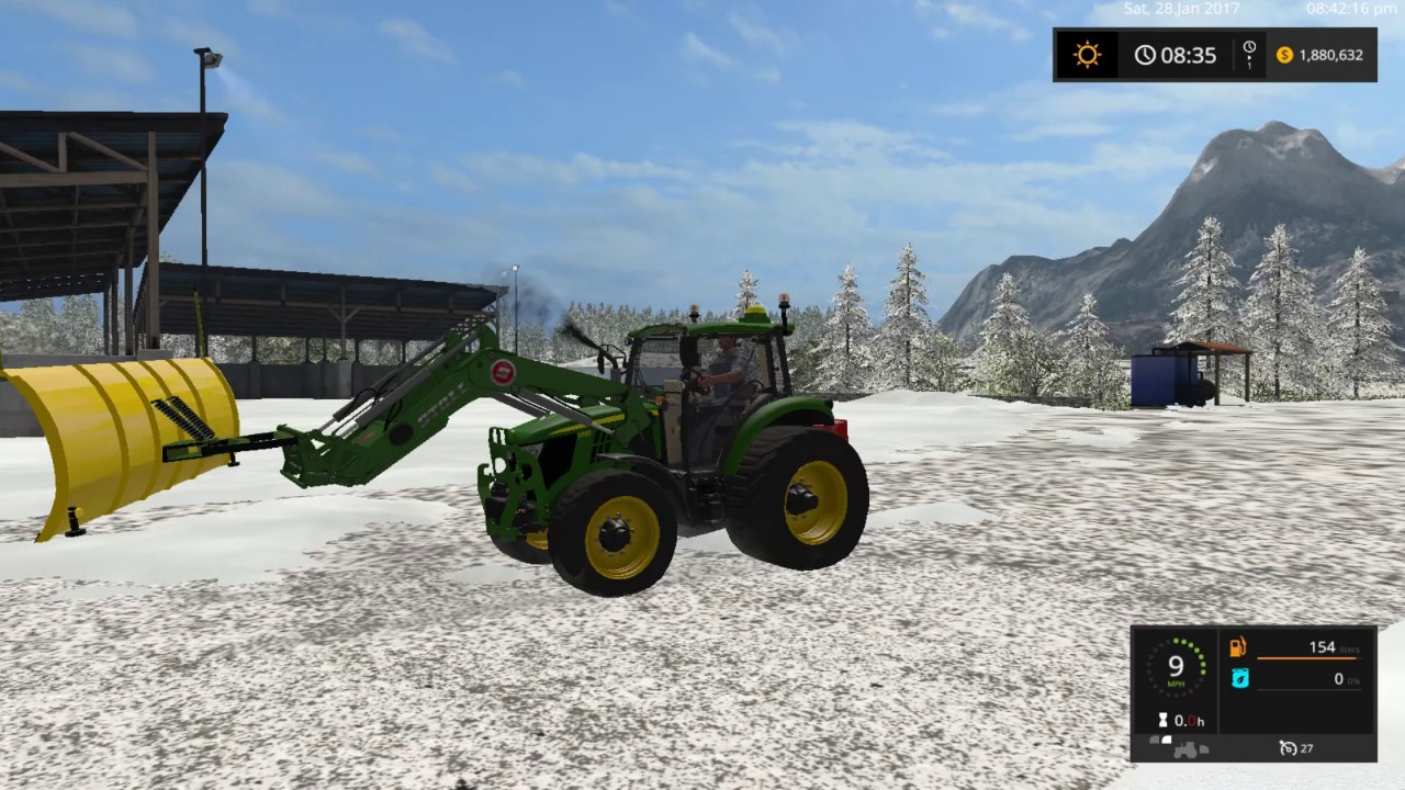 FS17 Snow Plowing!!!! - YouTube