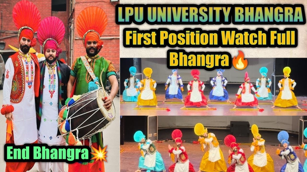 Punjabi Live Bhangra Watch Till End🔥LPU University First Position 😍 ...