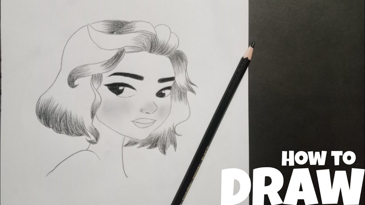 How to Draw a Girl with Short Hairs | Girl Drawing Step by Step | LIK ...