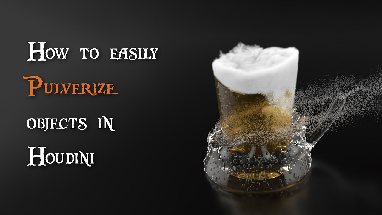 How to easily pulverize objects in Houdini - YouTube