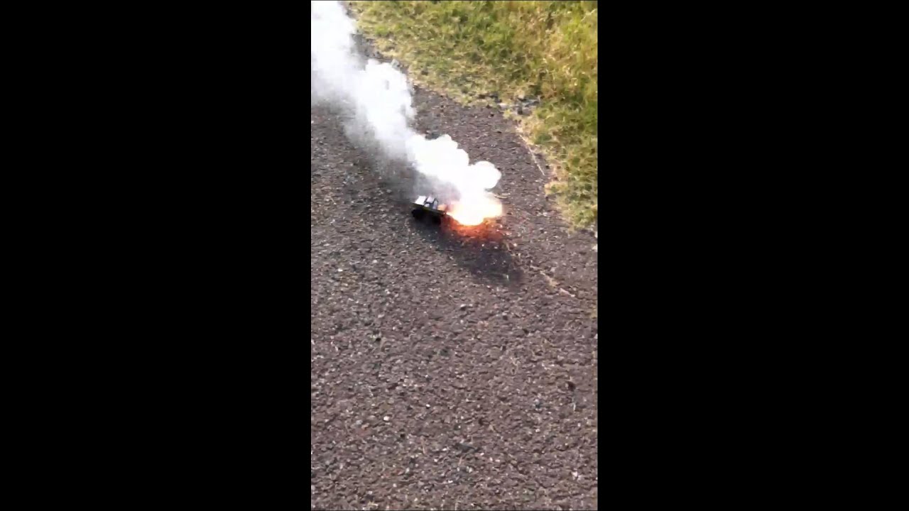 Firework race car - YouTube